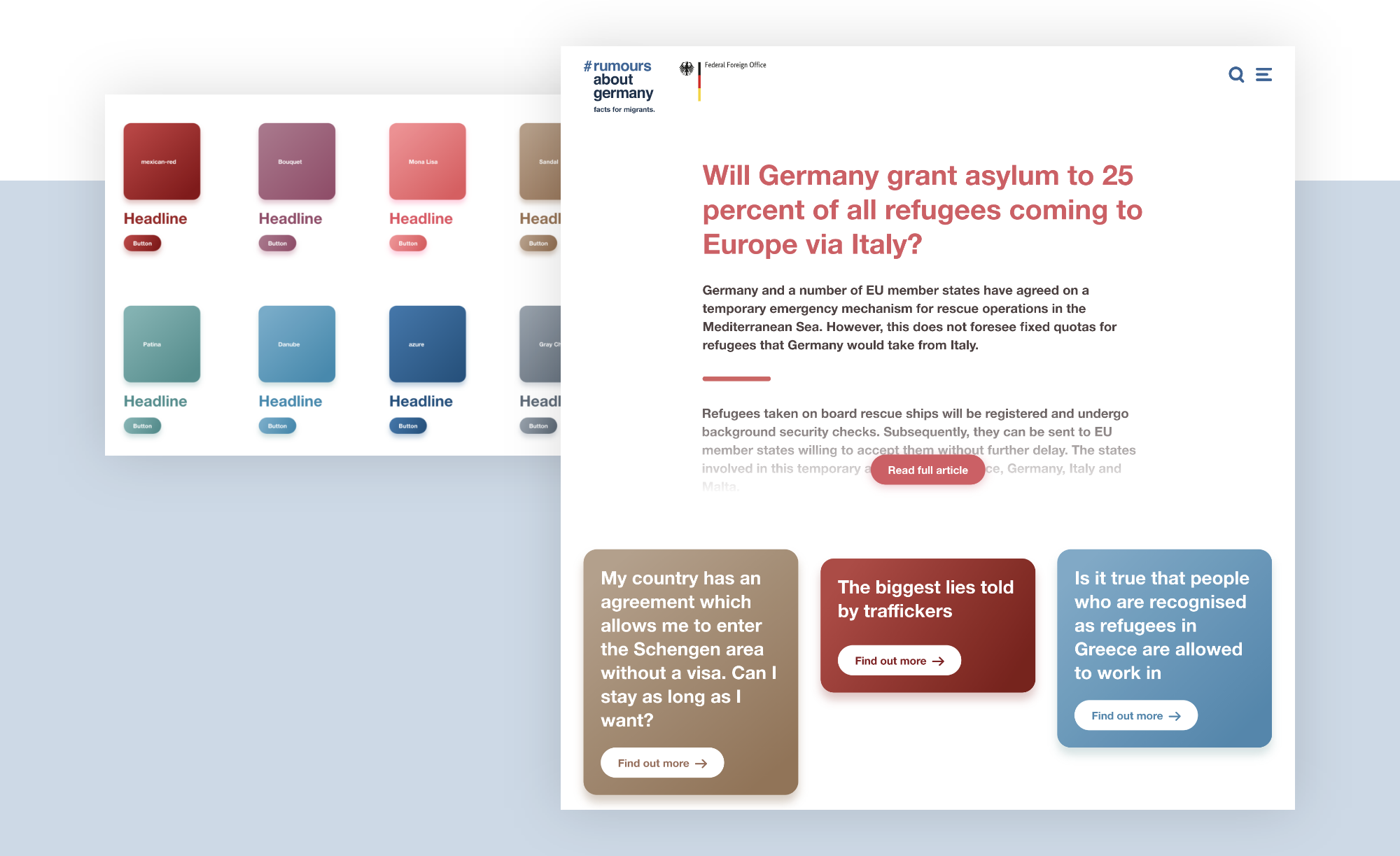 Rumours about Germany – Mehrsprachige Website - Agentur kulturbanause